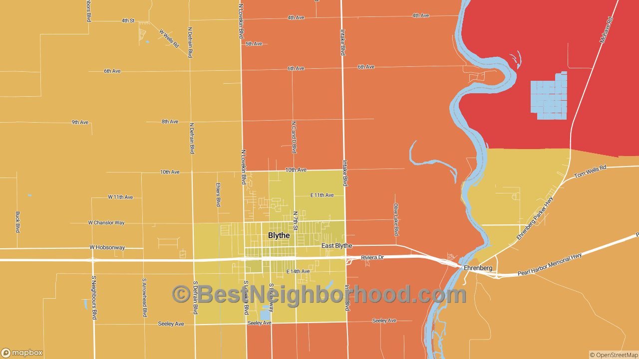 Blythe Arizona Map